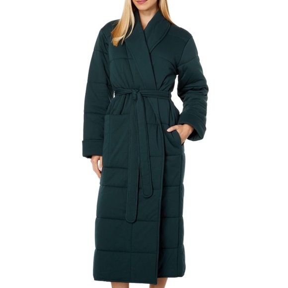 Skin | Intimates & Sleepwear | Skin Sierra Duvet Robe Spruce Green 3 ...